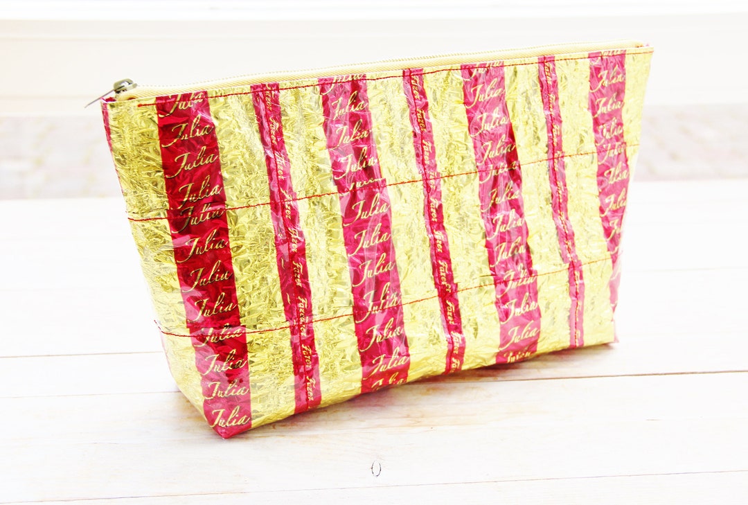 Cosmetic Bag Candy Wrapper Carry-all Zipper Pouch Make-up - Etsy