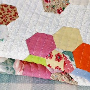 Quilt Baby Patchwork Newborn Crib Pram Stroller Bedding Pink White ...