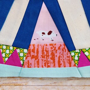 Circus Tent Quilt Block Pattern: Big Top Paper Piecing FPP (PDF ...