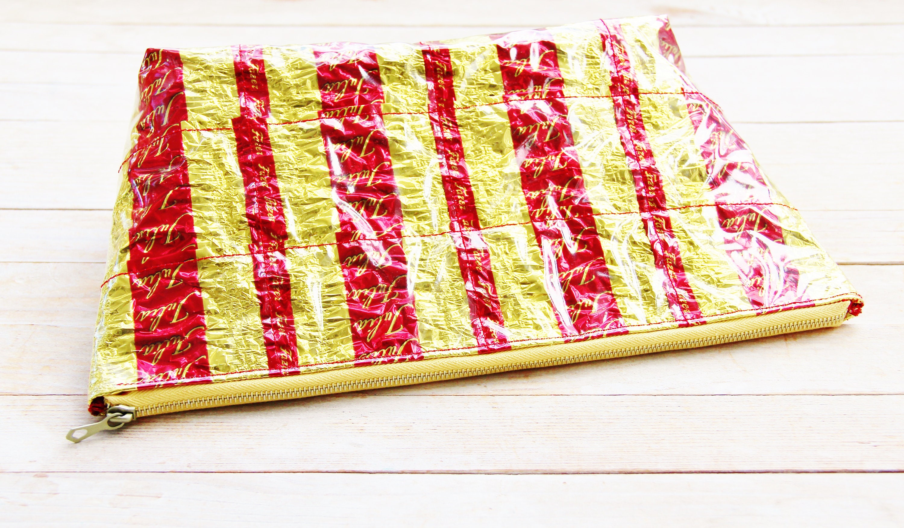 Cosmetic Bag Candy Wrapper Carry-all Zipper Pouch Make-up - Etsy