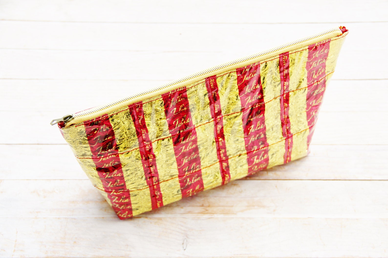 Cosmetic Bag Candy Wrapper Carry-all Zipper Pouch Make-up - Etsy