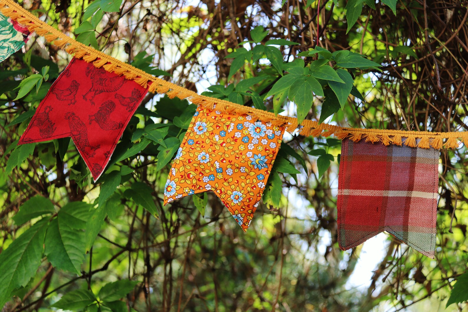 Bunting Pennant Garland Flag Banner Ornament Boho Birthday Garden Party ...