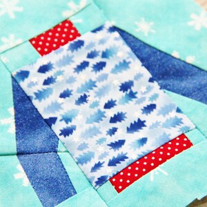 Ugly Christmas Sweater Quilt Block Pattern: Scrappy FPP (PDF Download ...