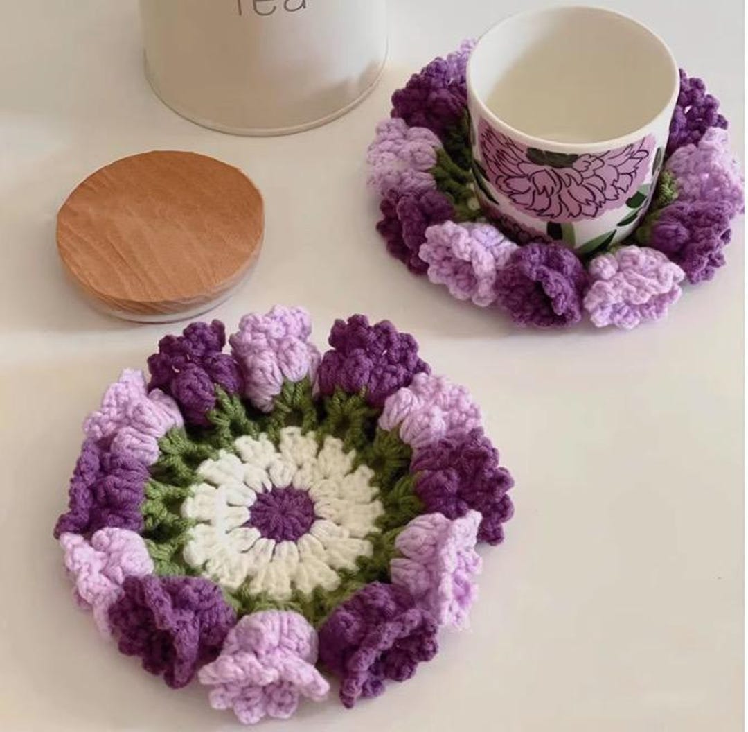 DIY Crochet Flower Coaster Kit – Beginner-friendly With Video Tutorial ...