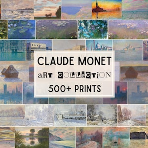 500+ Claude Monet High-resolution Paintings and Drawings, Impressionist ...