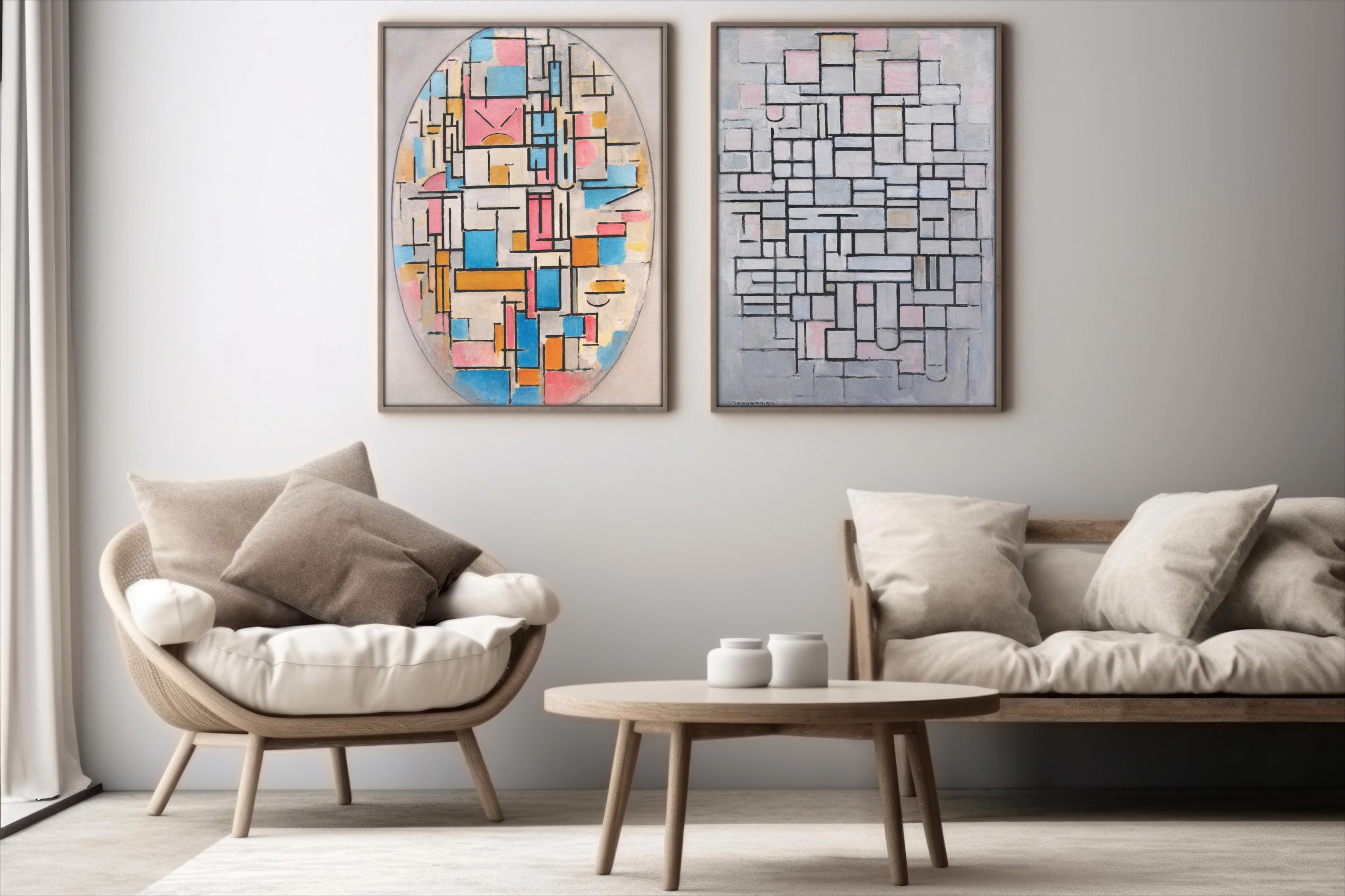 150+ Piet Mondrian Paintings, Ready to Print Digital Downloads, High ...