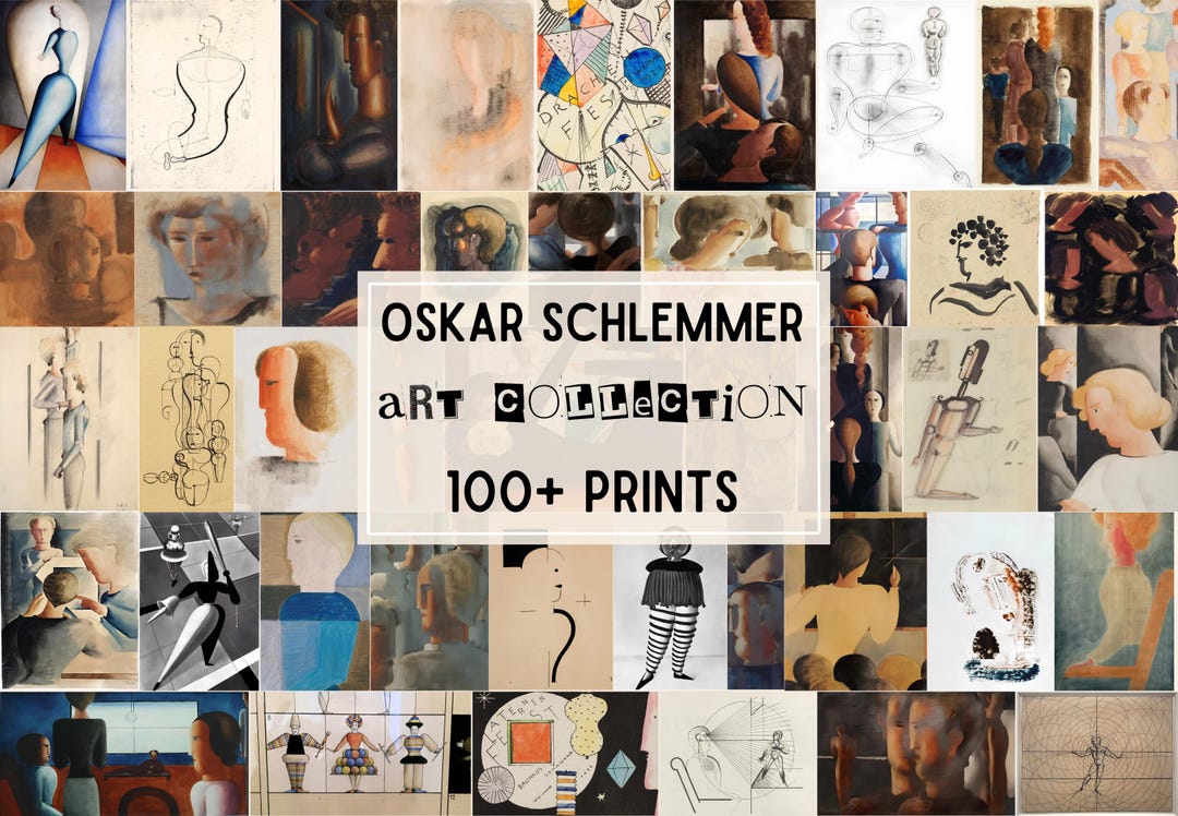 100+ Oskar Schlemmer Artworks, Bauhaus Art Prints, High-resolution ...