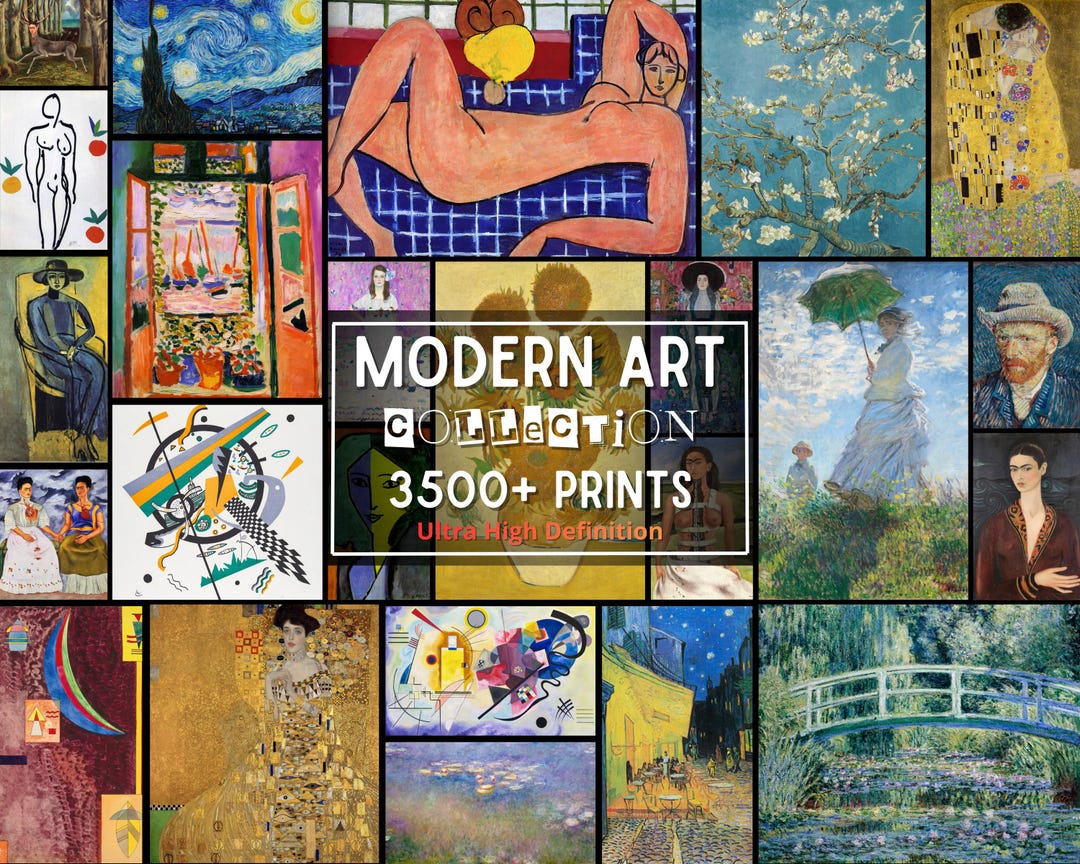 3500+ Famous Modern Art Prints, Ultra High-def 10K+ Digital Downloads ...
