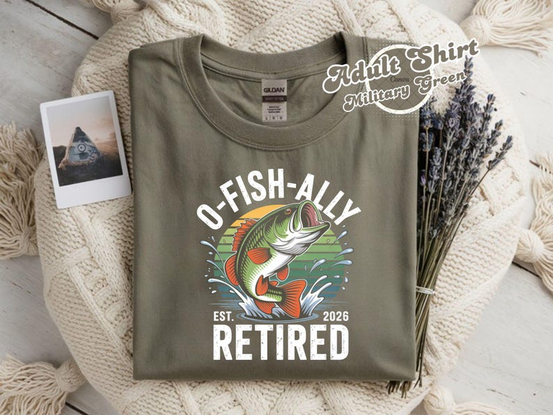 Fisherman Retirement 2026 Ofishally Retired 2026 T-shirt, Fishing Retro ...