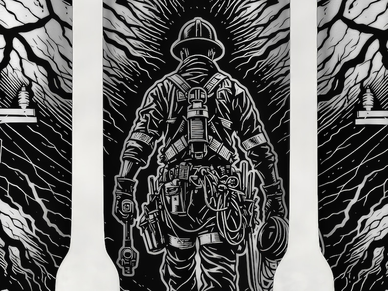 Lineman Laser SVG 40oz Tumbler Wrap | Powerline Worker Utility ...