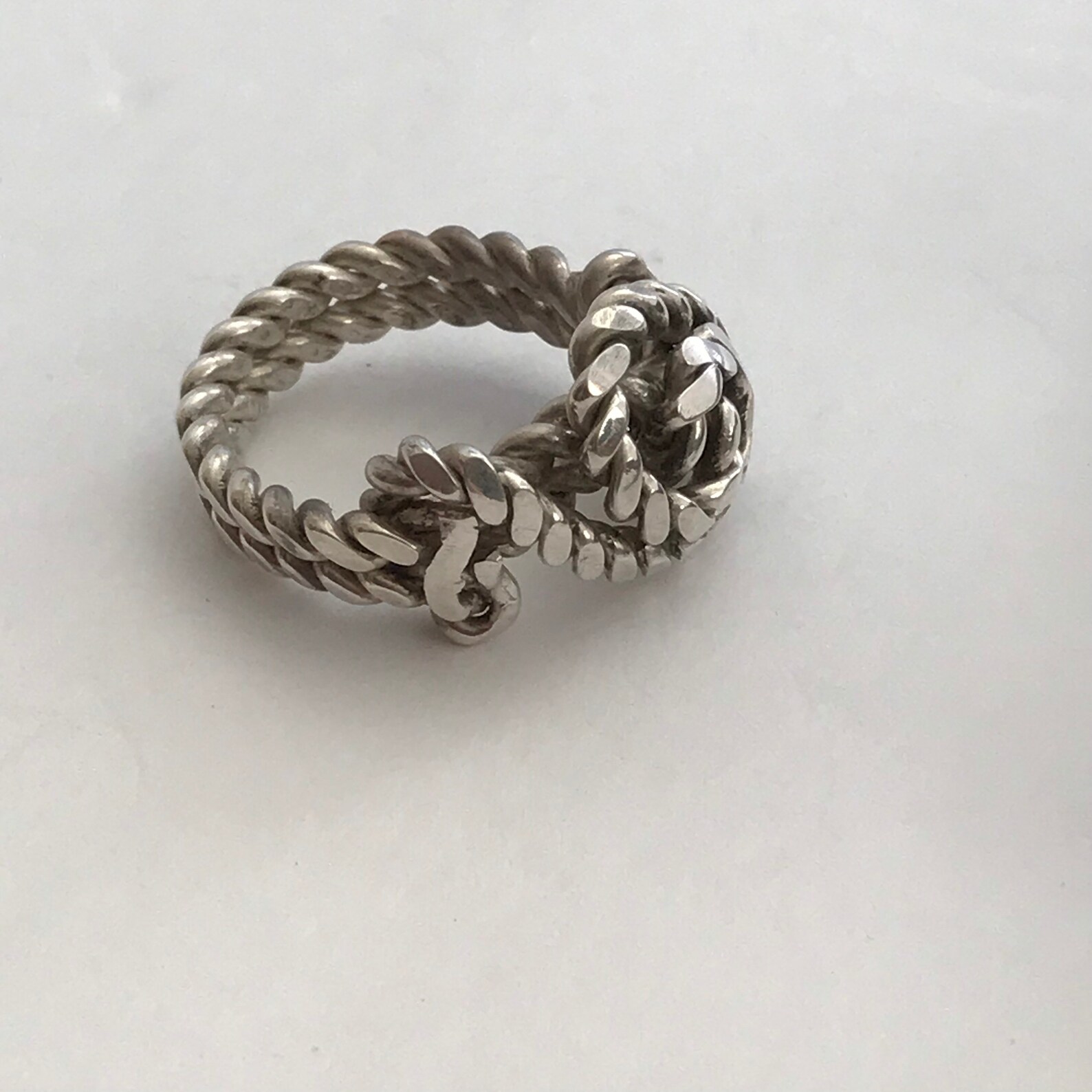 Cyclone Sterling Silver Ring - Etsy