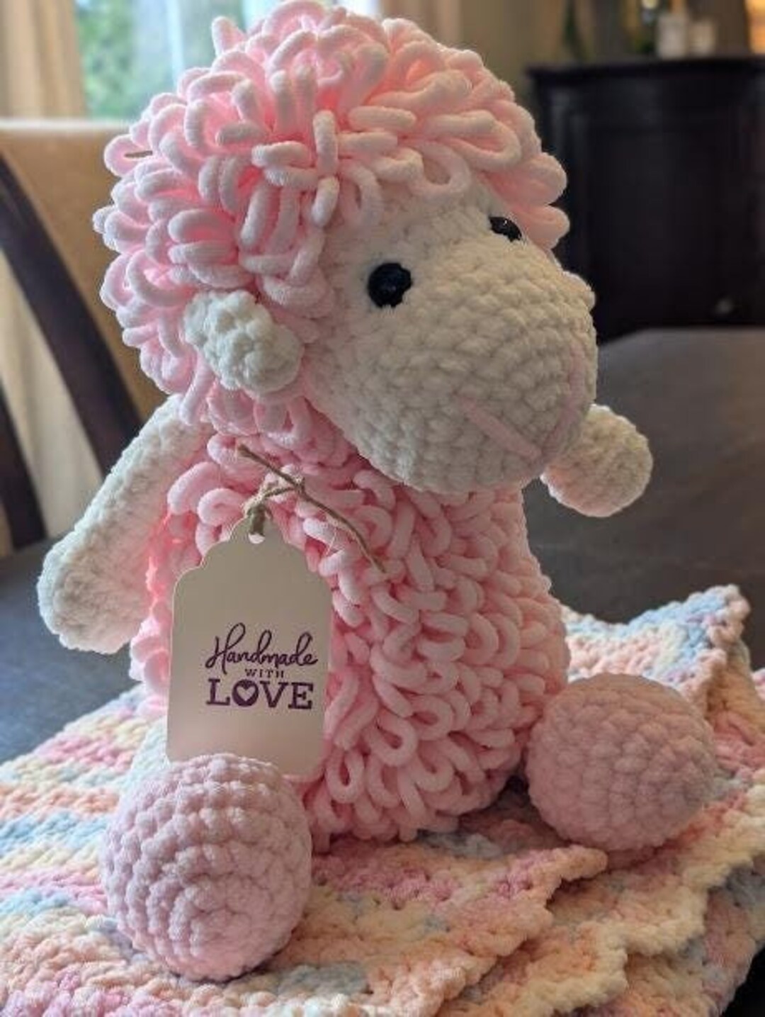 Super Soft and Cuddly Pink Stuffed Lamb/lambie - Etsy