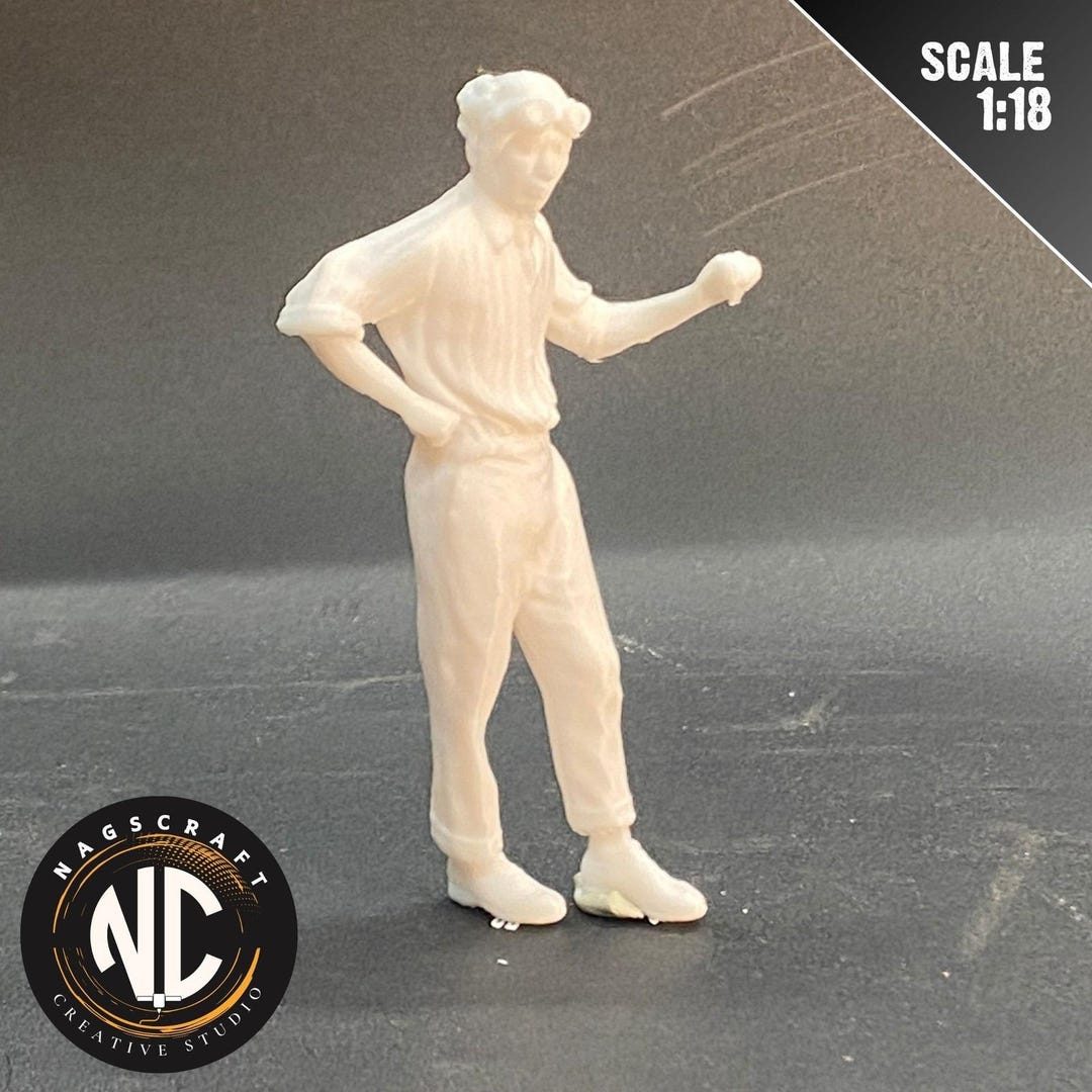 1:18 Scale Vintage Race Car Driver Figurine by Nagscraft Diorama Model ...