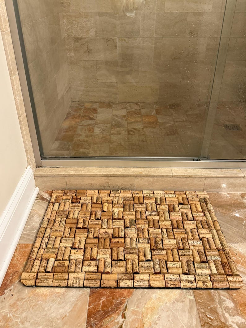 Unique Handcrafted Cork Mat – Non-slip Multi-use Floor Mat or Wall Art ...