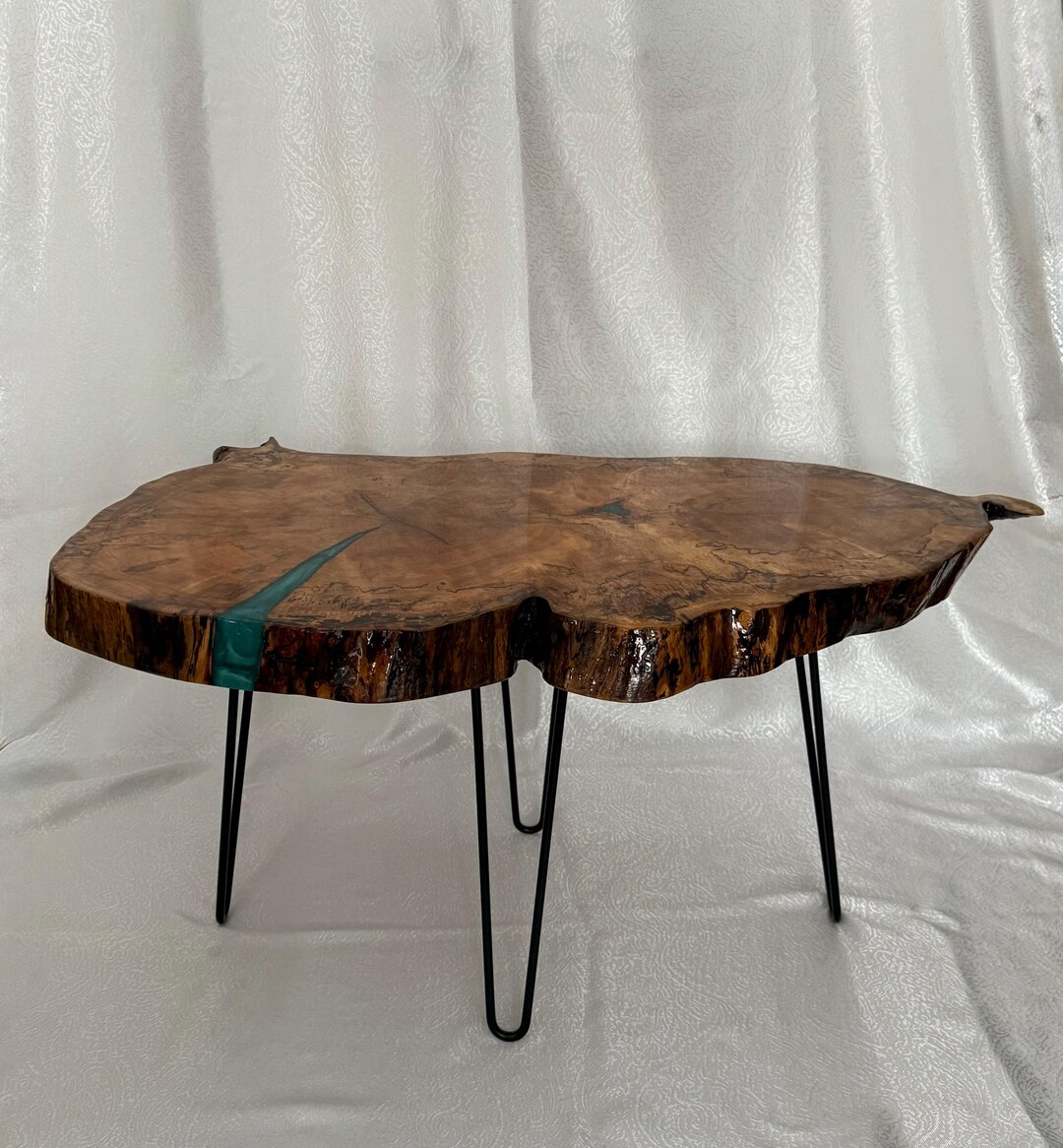 Live Edge Coffee Tables With Epoxy Resin - Hand-poured, Made-to-order ...