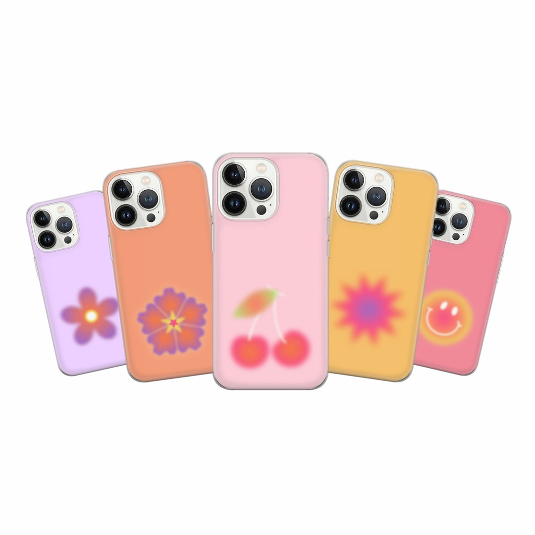 Happy Phone Case Pastel Cover for iPhone 16 Pro, 15, 14, 13, 12, 11 ...