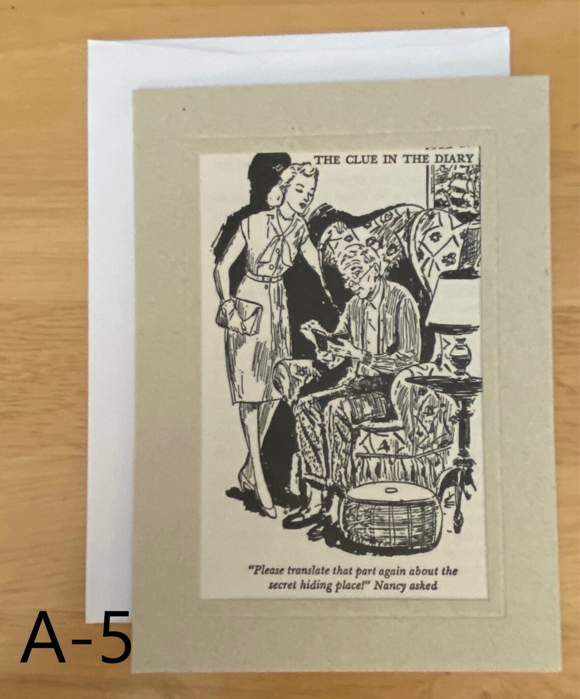 Nancy Drew Cards From Book Illustrations UPCYCLED CARDS A - Etsy