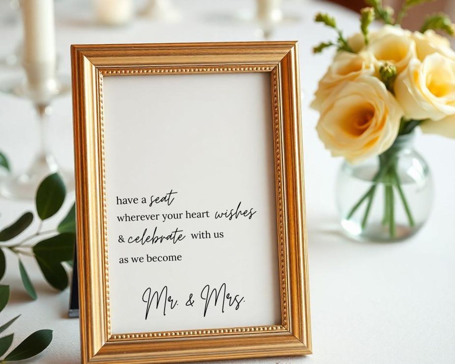 Printable Wedding Aisle Sign, Unique Wedding Aisle Sign, Modern Wedding ...