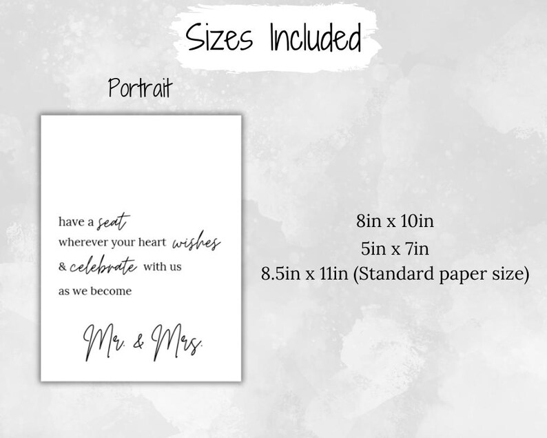 Printable Wedding Aisle Sign, Unique Wedding Aisle Sign, Modern Wedding ...