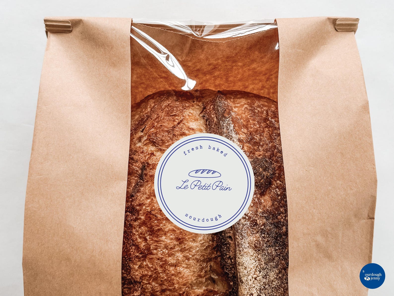 Editable Cottage Baker Sticker, Sourdough Sticker Template, Cottage ...