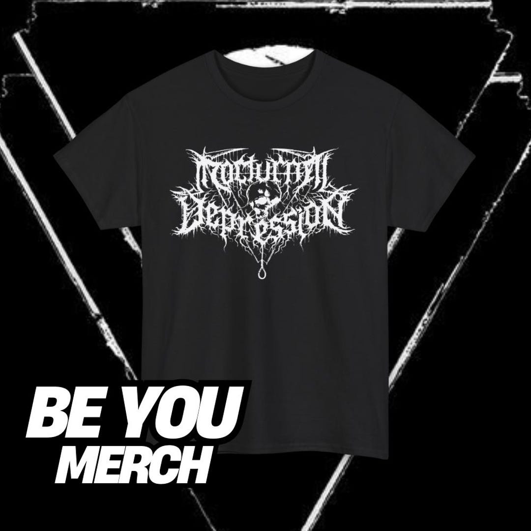 Nocturnal Depression T-shirt - Logo - DSBM Nocturnal Depression Merch T ...