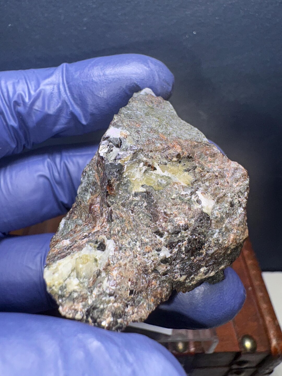 Almandine Garnet Shap Blue Quarry Nr Shap Cumbria England Natural ...