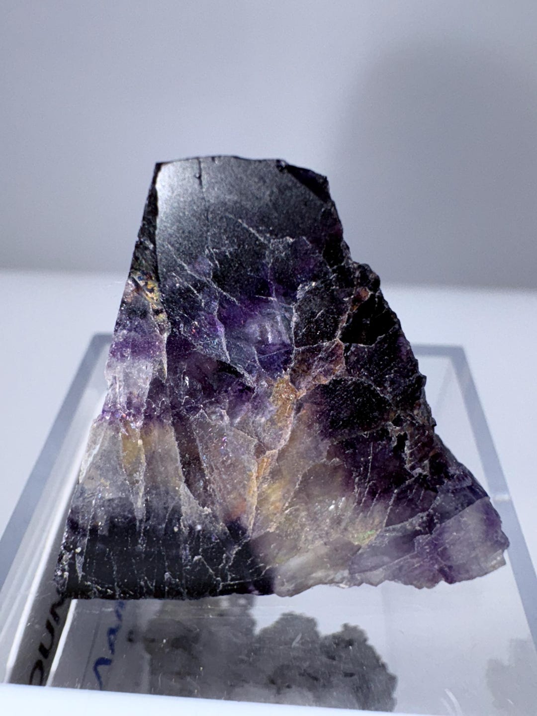 Blue John Fluorite Natural Mineral Crystal Specimen From an Old ...