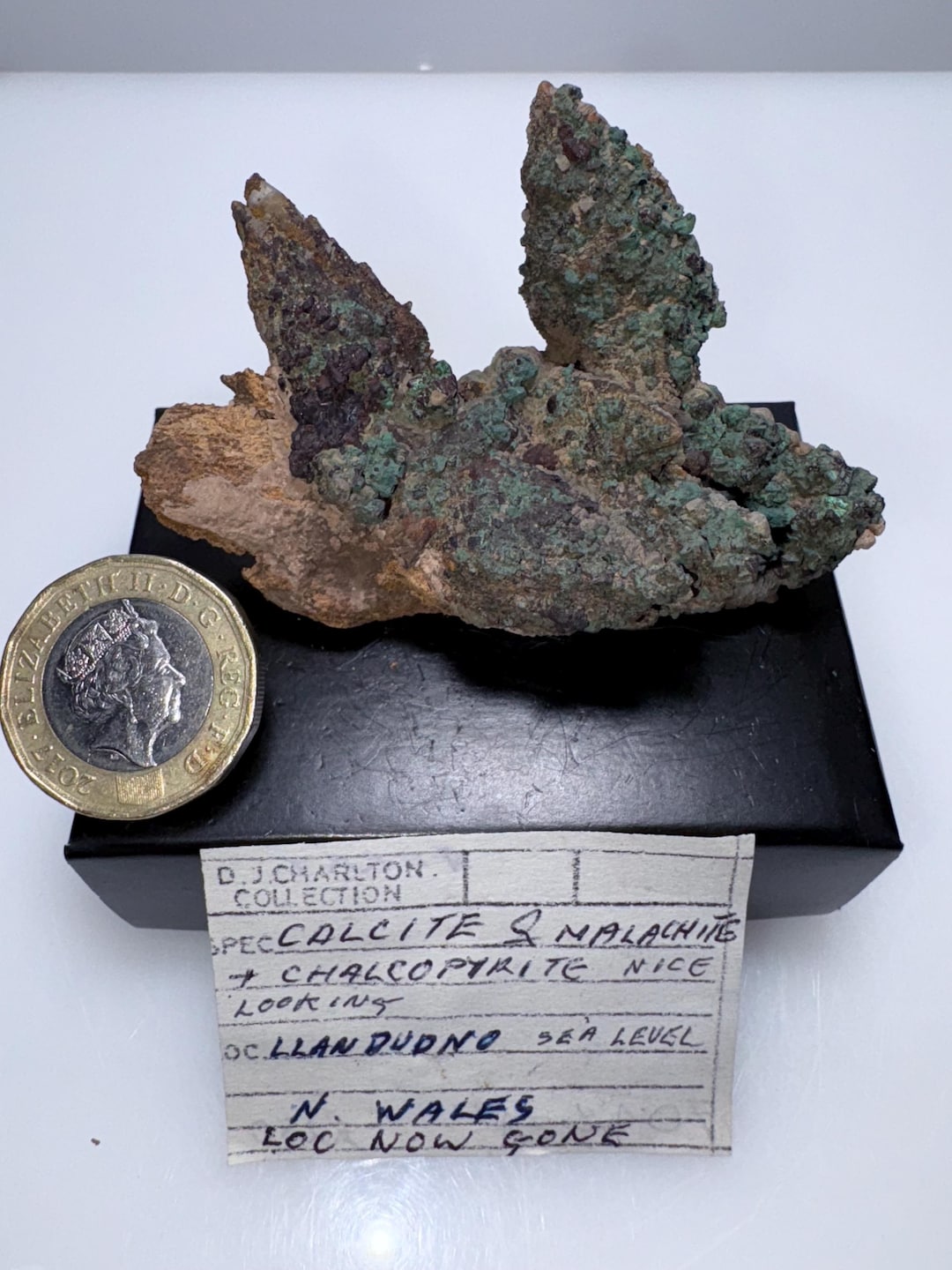 Calcite Covered in Malachite and Chalcopyrite Very Rare Unusual ...