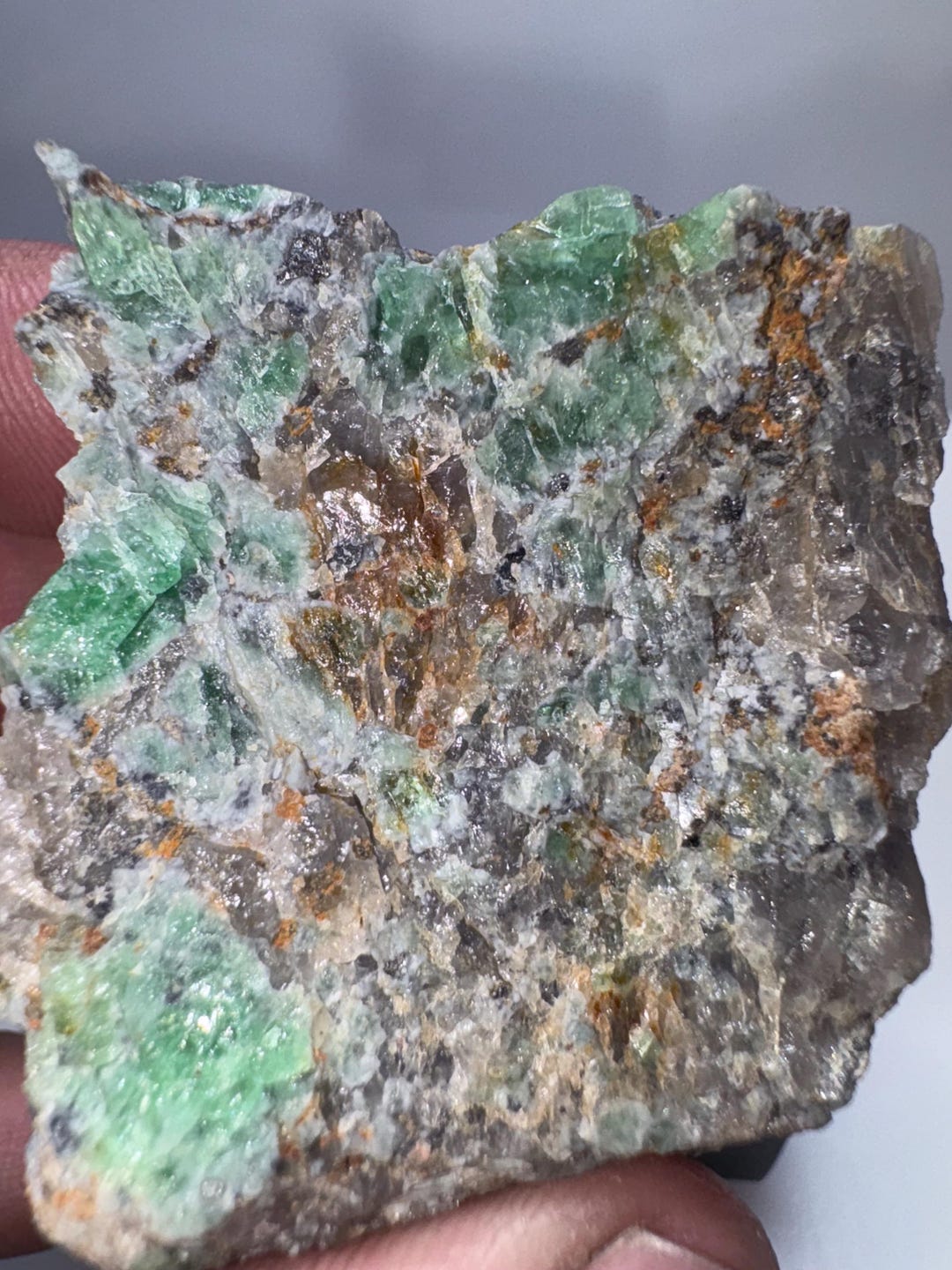 Green Feldspar Natural Mineral Crystal Specimen Broken Hill Australia ...