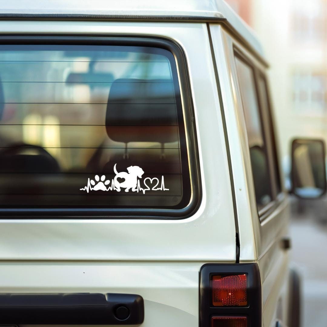 Dachshund Decal, Custom Dog Decal, Dog Silhouette, Weiner Dog Decal ...