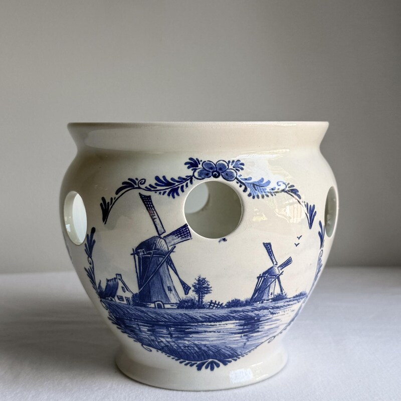 Delft Blue Planter - Etsy