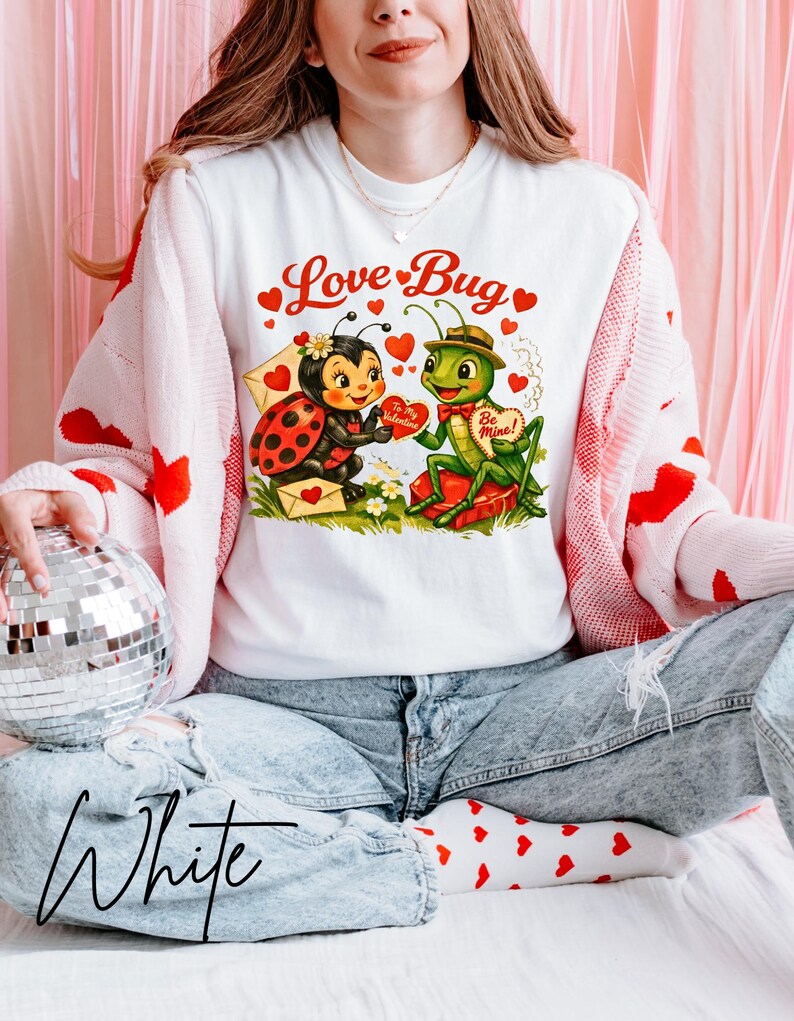 Love Bug Valentines Shirt Comfort Colors - Etsy