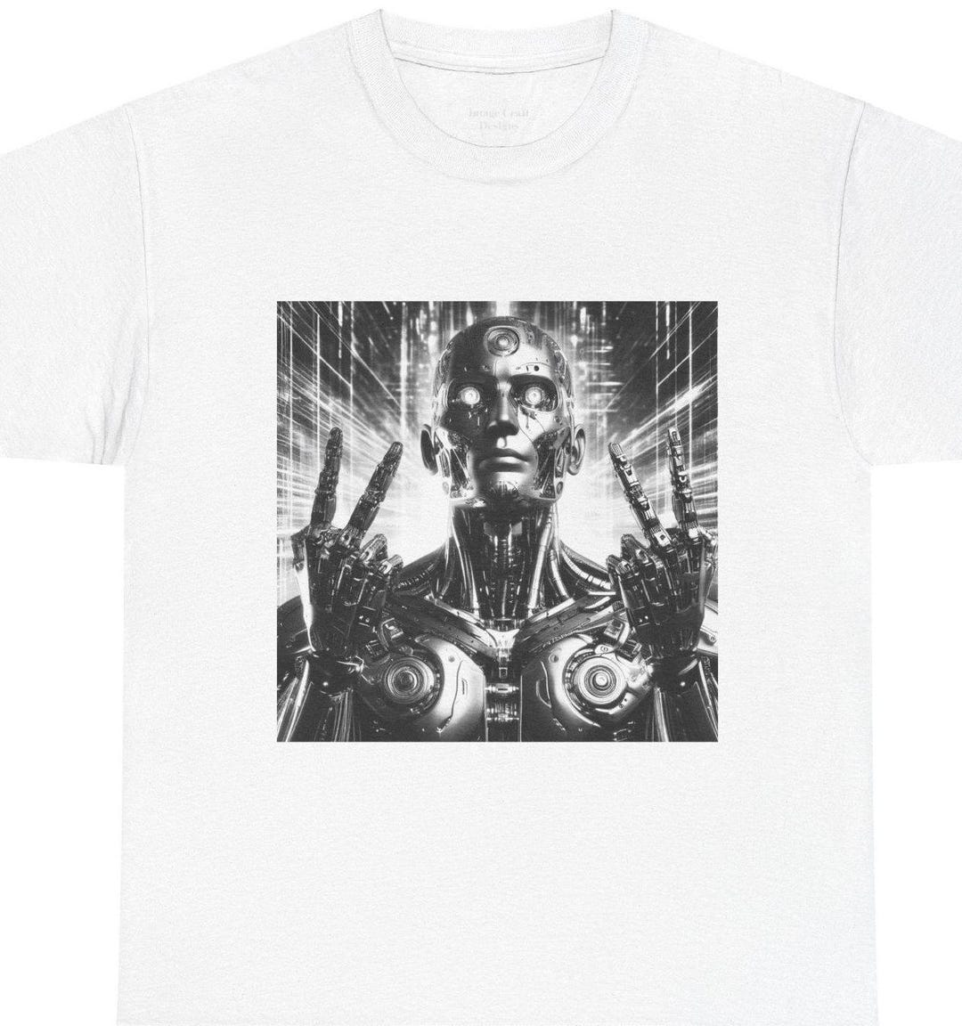 Customizable Peace Loving Cyborg Robot Men's Women's Teens Kids Unisex ...