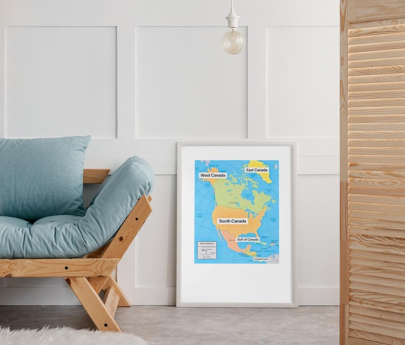 Funny Anti Trump Canada Map Poster: Political Satire Art Print - Etsy