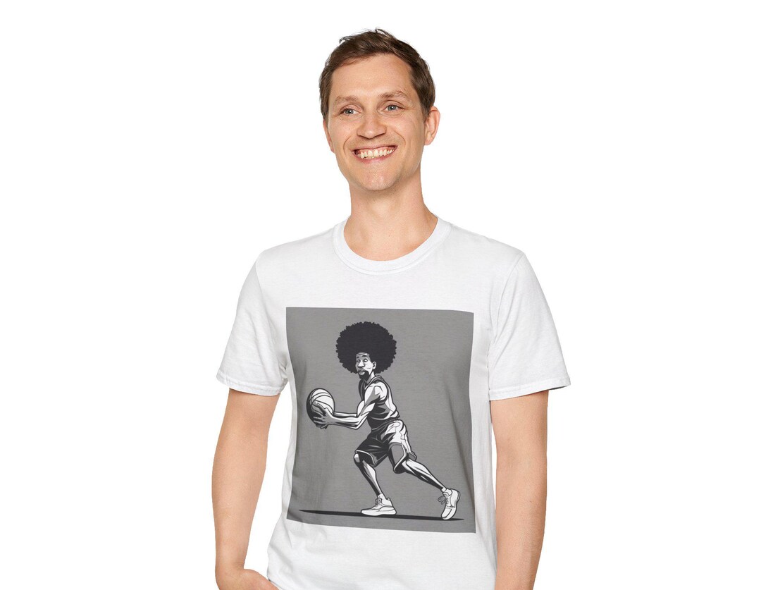 Retro Harlem Globetrotter 80s Inspired Basketball Theme Unisex T-shirt ...