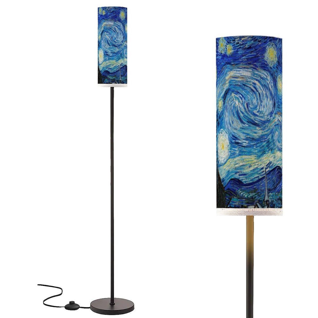 Van Gogh Starry Night Floor Lamp: Modern Abstract Art Decor - Etsy
