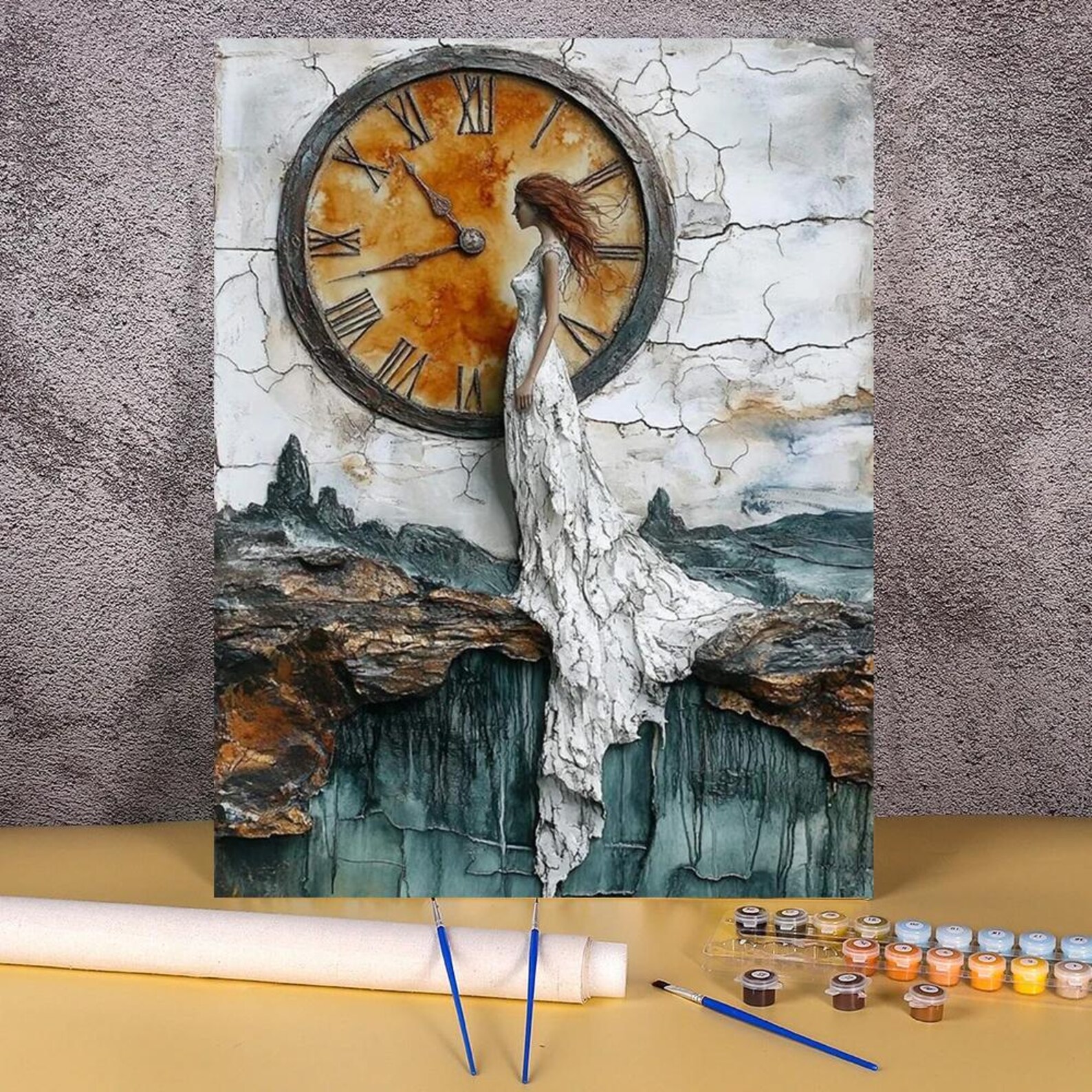 Paint by Numbers, Woman Acrylic Painting, Abstract Portrait, Home Decor ...