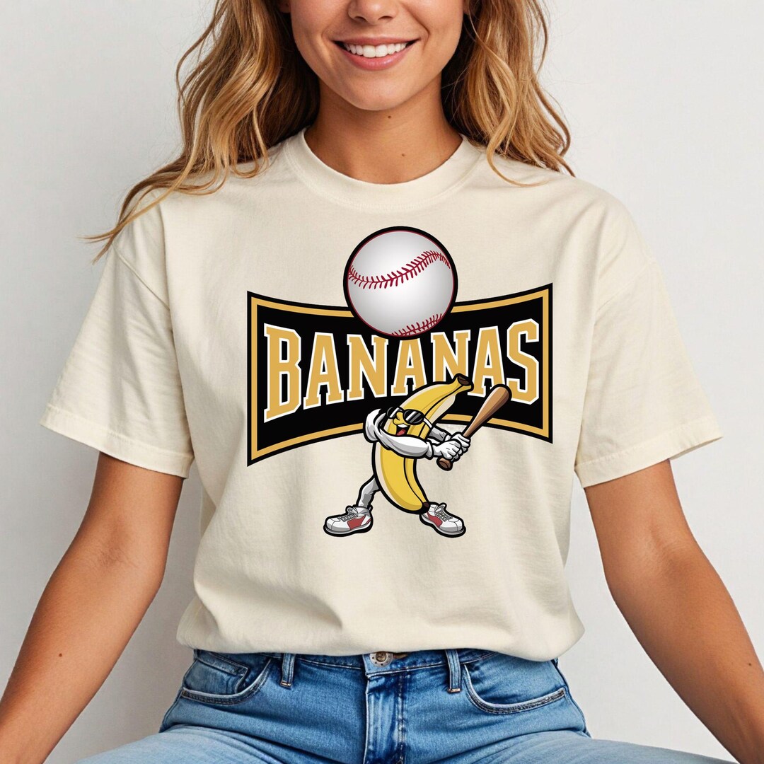 Bananas Baseball Shirt, Cool Banana Shirt, Banana Baseball Shirt,hip ...