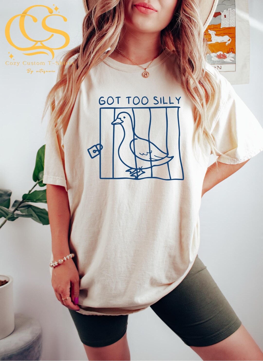 Comfort Colors® Got Too Silly Shirt, Silly Goose Shirt, Funny Humor ...