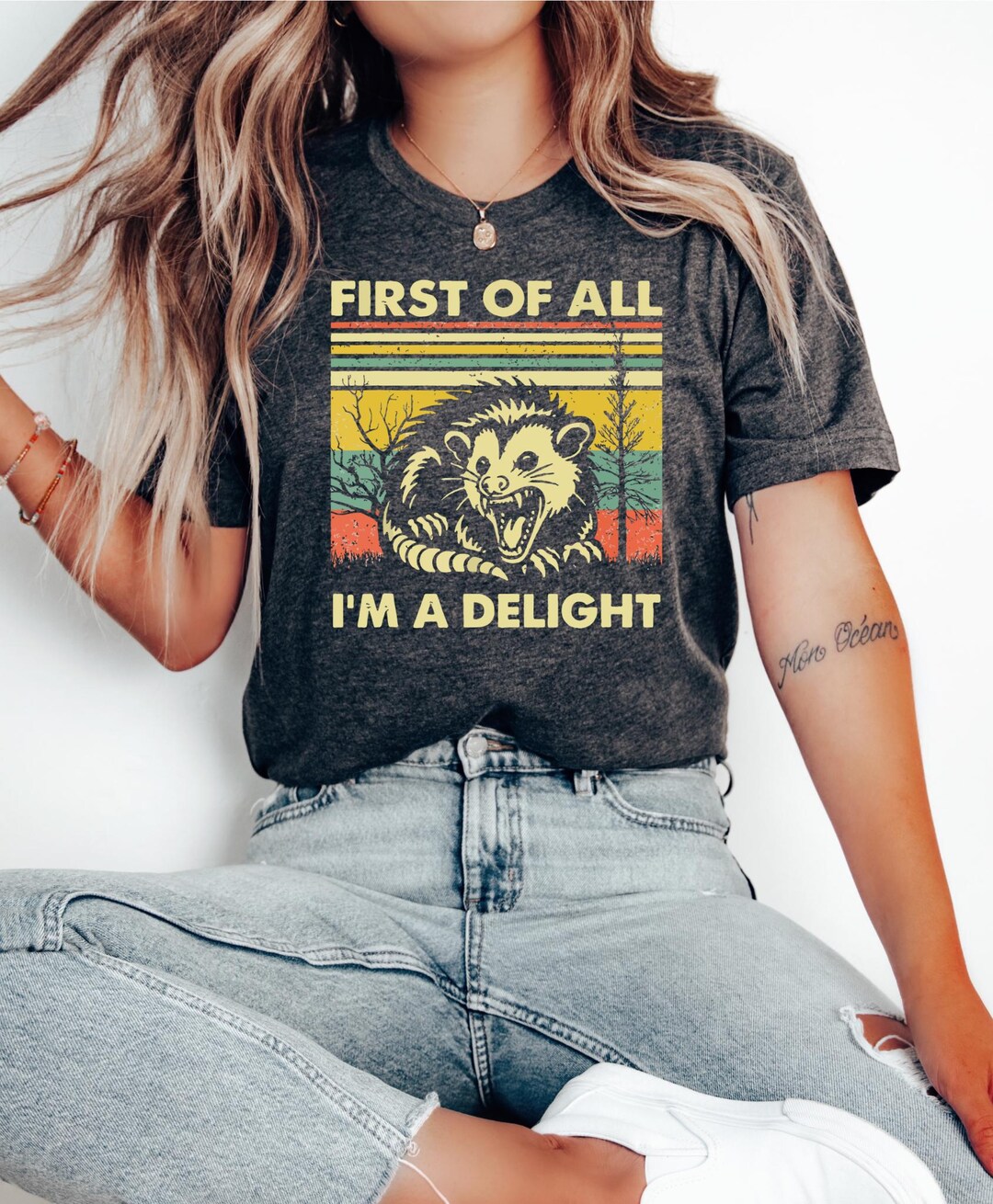 First of All I'm A Delight Sarcastic T Shirt, Funny Sarcasm Shirt, Gift ...