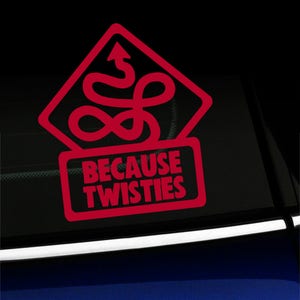 Because Twisties - Twisty Road Sign - Decal for MINI Cooper - Etsy