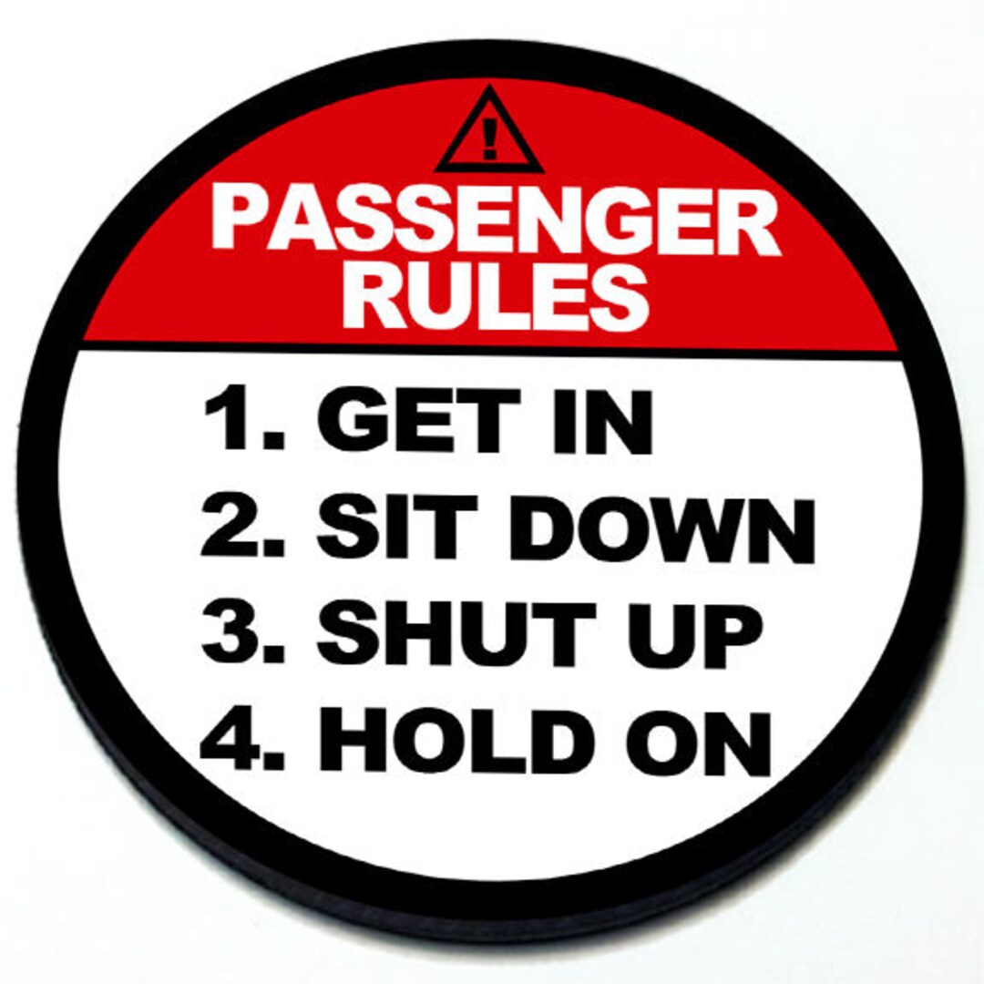 Passenger Rules - Magnetic Grill Badge for MINI Cooper - Etsy