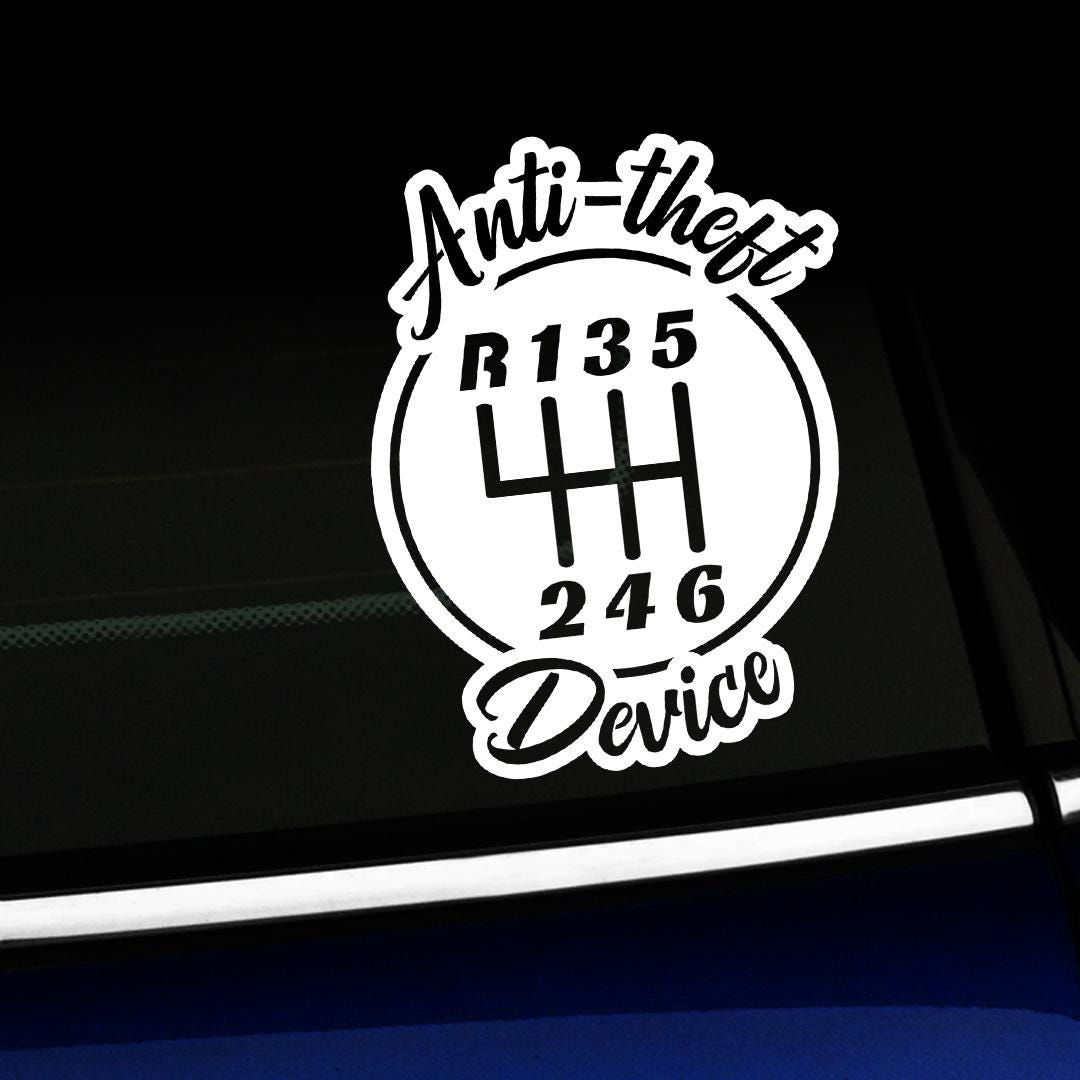 Anti-theft Device - Vinyl Decal - Choose Your Color! - Etsy