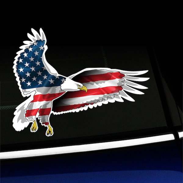 Bald Eagle Usa Sticker - Etsy