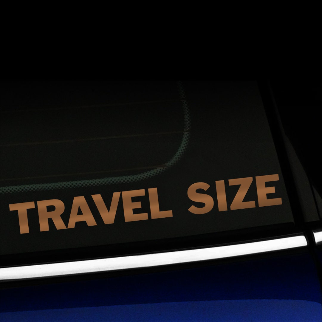Travel Size - Decal - Etsy