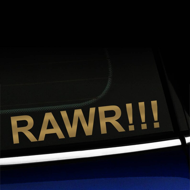 Rawr Decal | Etsy