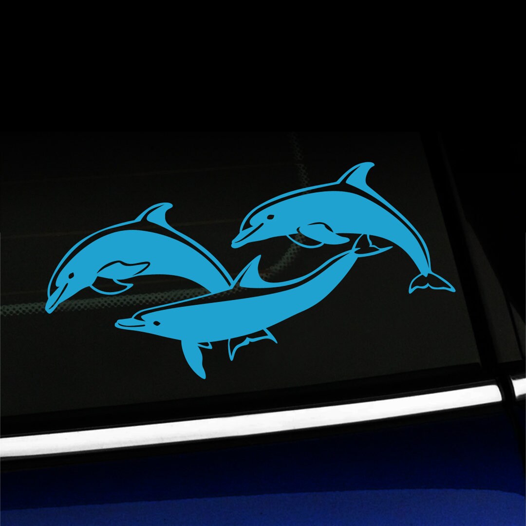 Dolphins Vinyl Decal - Etsy