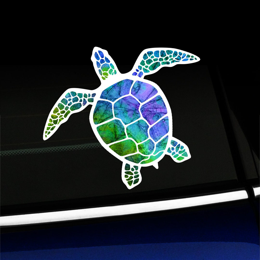 Watercolor Sea Turtle - Sticker - Etsy