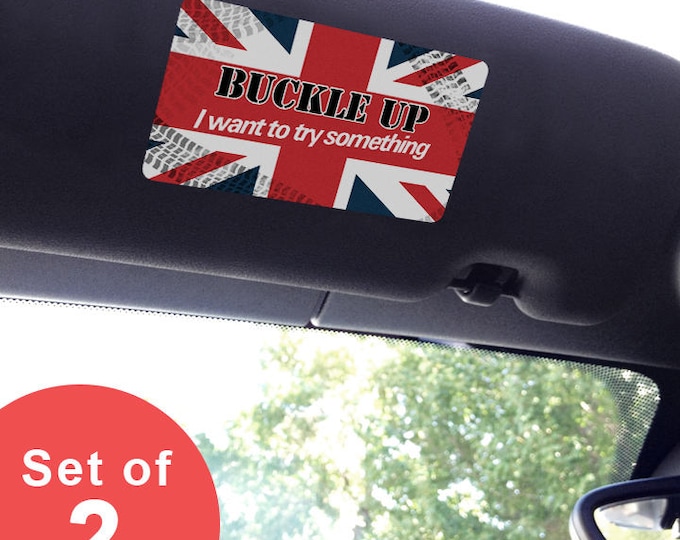 Visor Stickers Set Large Funny Safety Instructions for - Etsy