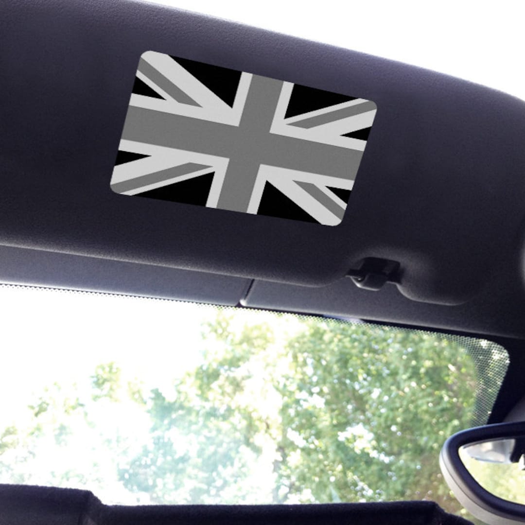 Black Jack Flag Visor Stickers Set - Small - for MINI Cooper Sun Visors ...